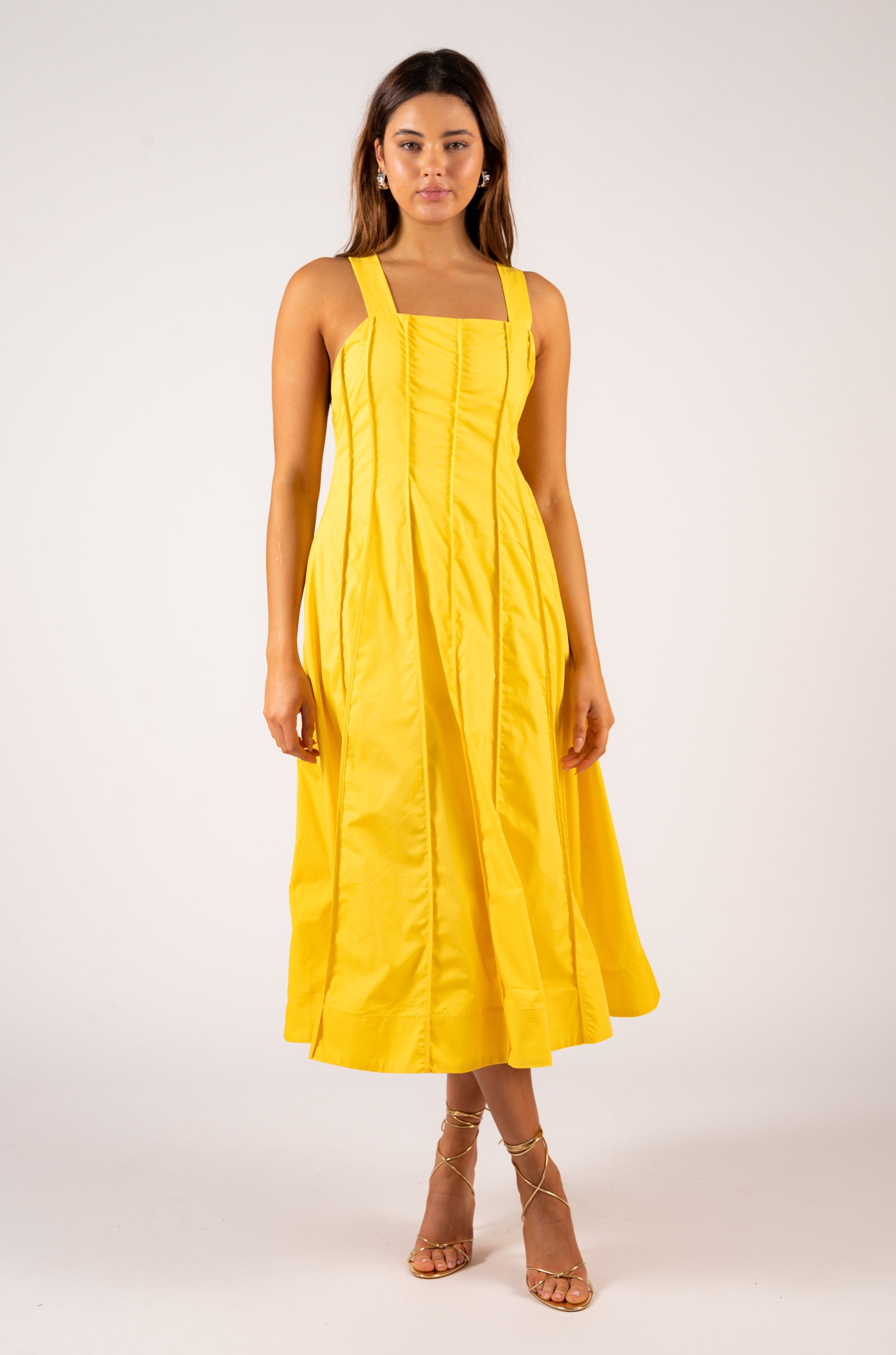 Arely Midi Dress - Sunshine – Aureta Studio