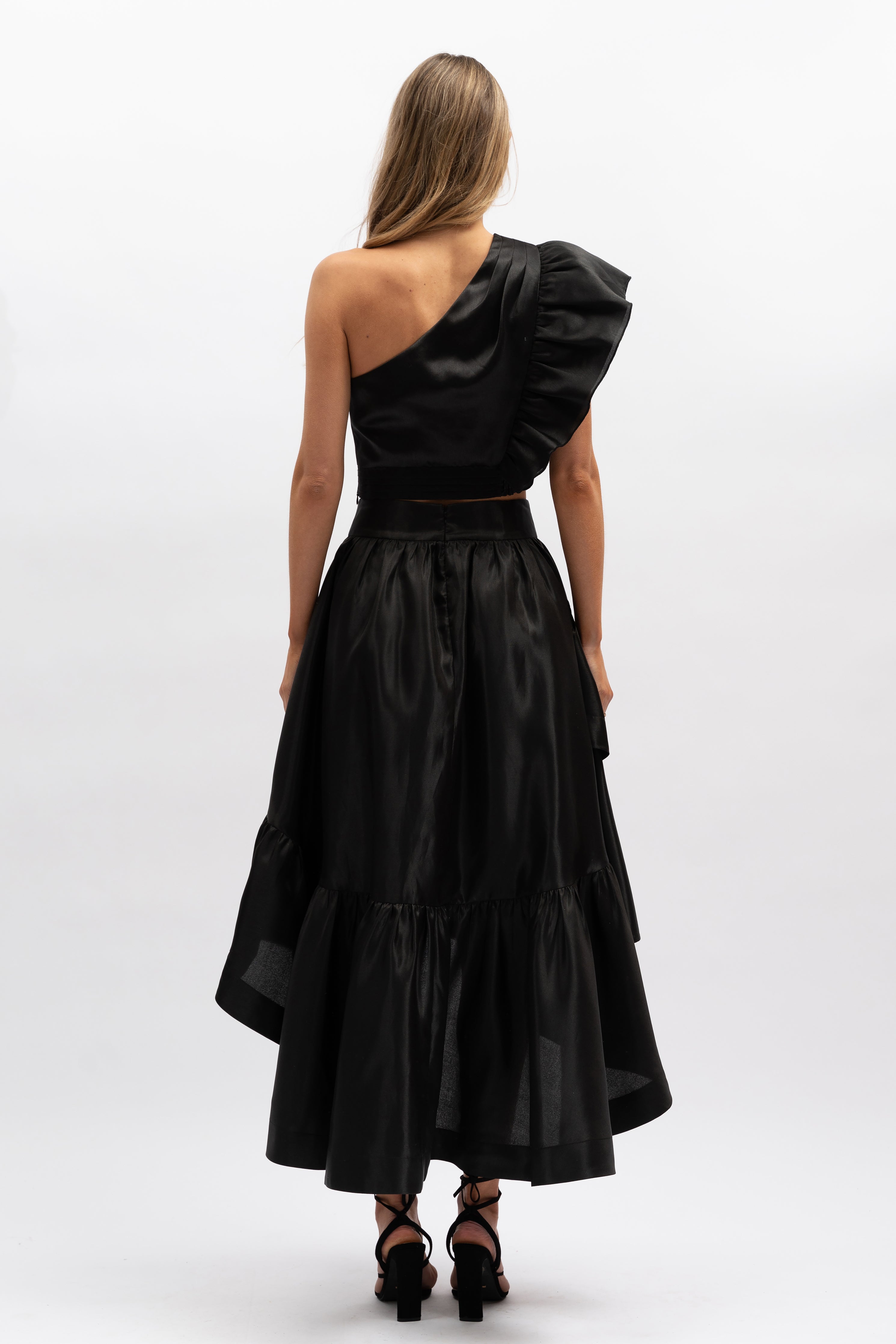 Bess One-Shoulder Top - Black – Aureta Studio